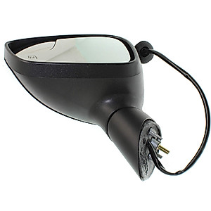 Kool-Vue FD270EL Power Mirror compatible with Ford Fiesta 11-13 Left Side Manual Folding Heated W/BSG HB/Sedan Paintable