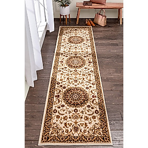 Well Woven Delos Red Traditional Oriental Medallion Floral Area Rug 8x10 (7'10" x 9'10")
