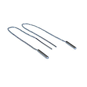 Handmade 925 Sterling Silver Chain Threader Dangle Earrings, Bar Edge Long Tassel Chain Drop Earrings, Dangling Earrings for Women, Tarnish & Water Resistant, By MiYa Jewelry Creations