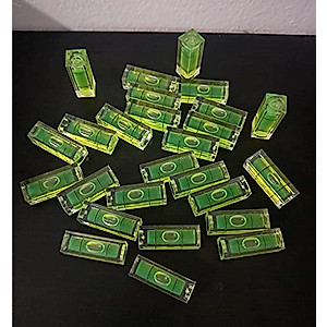 6PCS Small Bubble Level Frame Mural Hanging 10x10x29mm Mini Square Spirit Level Picture Hanging Levels Mark Measuring Instruments Layout Tools