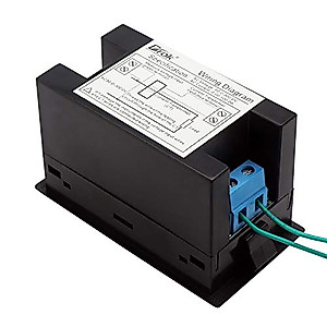 DROK AC Meter, AC 80-300V 100A Voltage Current Power Factor Frequency Electric Energy Monitor Ammeter Voltmeter Multimeter Tester 110V 220V Digital Color LCD Volt Amp Watt Detector Reader Panel