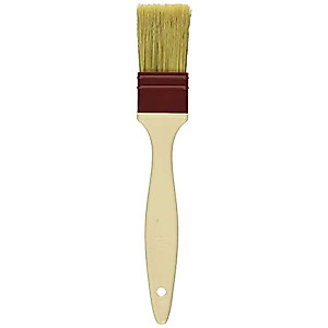 Matfer Bourgeat Natural Pastry and Basting Brush, Flat, Commercial Grade with Exoglass Handle, 1 1/2"
