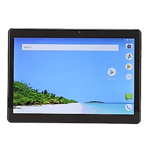 Zopsc 10.1in HD IPS Tablet for 8.0 4G Dual SIM Dual Standby Calling Tablet 3GB 32GB 500W 1300W 1280 800 6000mAh Grey 100 240V (US Plug)