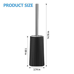 SetSail Toilet Bowl Brush and Holder Compact Size Toilet Brushes for Bathroom with Holder & SetSail Toilet Bowl Brush and Holder, 2 Pack Compact Size Toilet Brushes for Bathroom with Holder