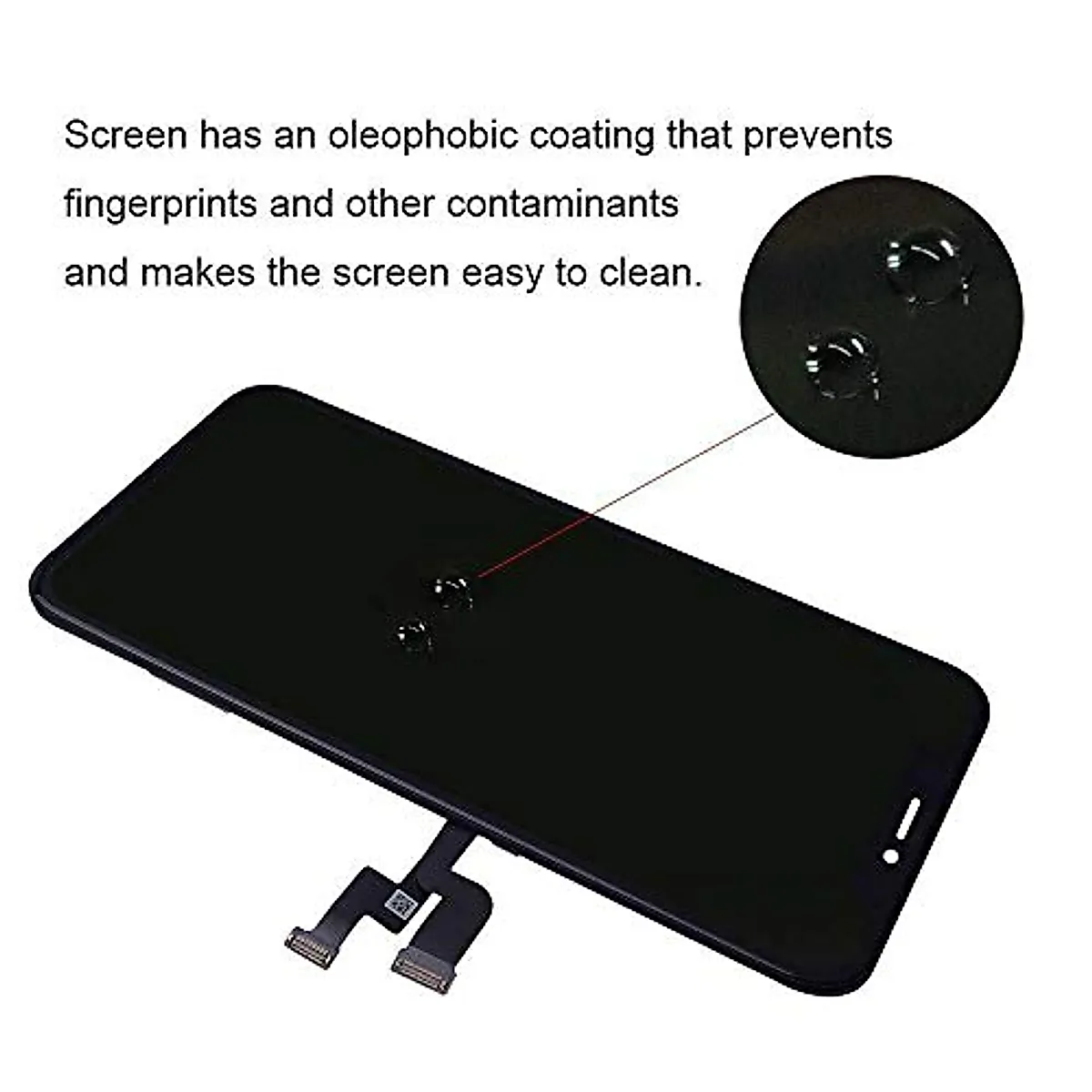 for iPhone 10 X 5.8 inch LCD Display Screen Replacement Digitizer Full Assembly 3D Touch Touchscreen with Waterproof Frame Adhesive Repair Tools in Black
