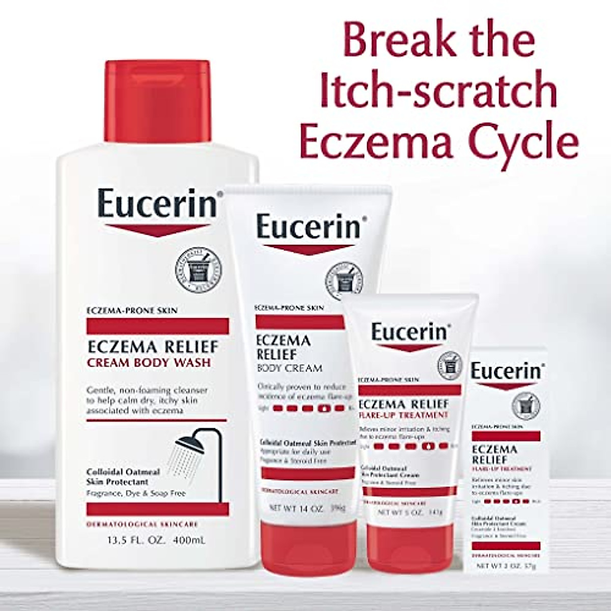 Eucerin Eczema Relief Body Cream, Eczema Cream, Skin Care for Eczema, 14 Oz Tube