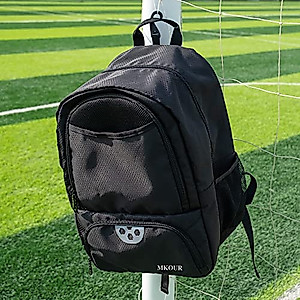 Mkour Soccer Bag-Soccer Backpack for Football Basketball Volleyball, Soccer Bags with Ball Compartment and Ball Holder (Royal blue)