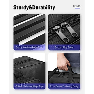 Donner Guitar Pedal Board Case DB-2 Aluminium Pedalboard 20'' x 8'' with Bag