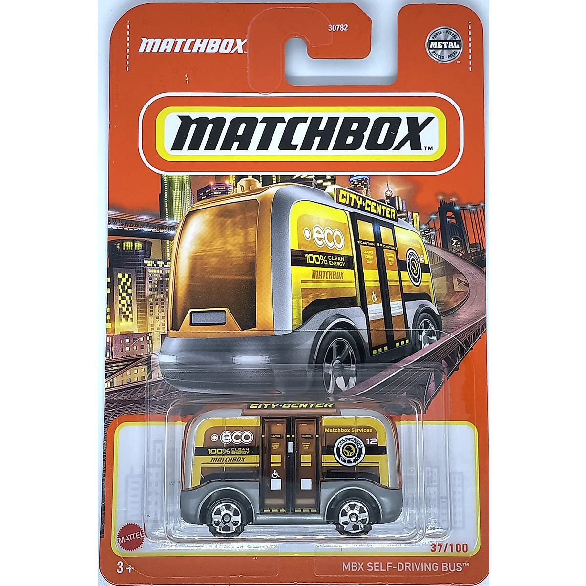 Matchbox 2022 - MBX Self-Driving Bus [ eco/City Center] 37/100