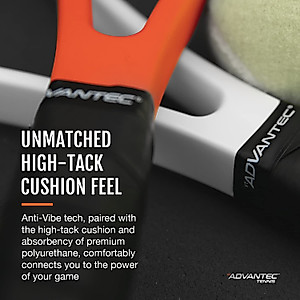 Vibration Dampening Tennis Racket Grip Tape – Advanced Polymer Technology – Dampens Frame Vibration – Simple Adhesive-Free Installation – Optimize Response and Control by VT Advantec