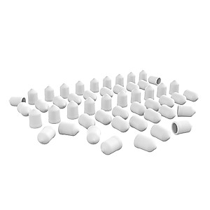 ClosetMaid 21203 Small Plastic End Caps for Wire Shelving, 1000-Pack, White, 1000 Count