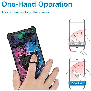 Aroepurt Case for TCL 30 XL Case Compatible with TCL 30xl 30 XL T701dl Phone Case Cover [Hard PC + Soft Silicone][Luminous Effect] YGH-BQ