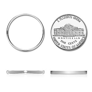 Metal Factory Sterling Silver 2MM High Polish Plain Dome Tarnish Resistant Comfort Fit Wedding Band Ring Sz 9