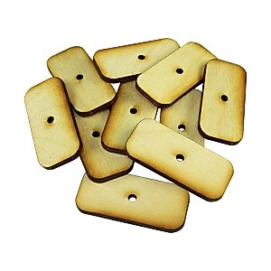 LITKO Cavalry Miniatures Base Compatible with Runewars: The Miniatures Game Movement Tray, 3mm Plywood (10)