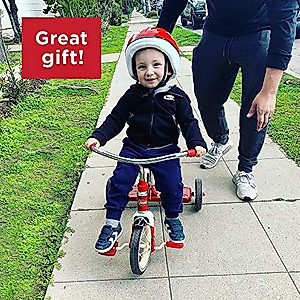 Radio Flyer Classic Red 10" Tricycle for Toddlers Ages 2-4, Toddler Bike