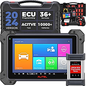 Autel Scanner MK908P, 2024 Newest Vehicle Diagnostic Scan Tool J2534 Online Programming and Coding, Same as Maxisys Elite MS908P, 36+ Special Function Code Reader, Active Test Bi-Directional Scanner