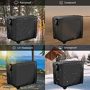 Andacar Prep Table Cover for Expert Grill Outdoor Food Prep Cart, 46inch Outdoor BBQ Cart Cover Waterproof Buffet Grill Table Cover Bar Tool Cart Cover