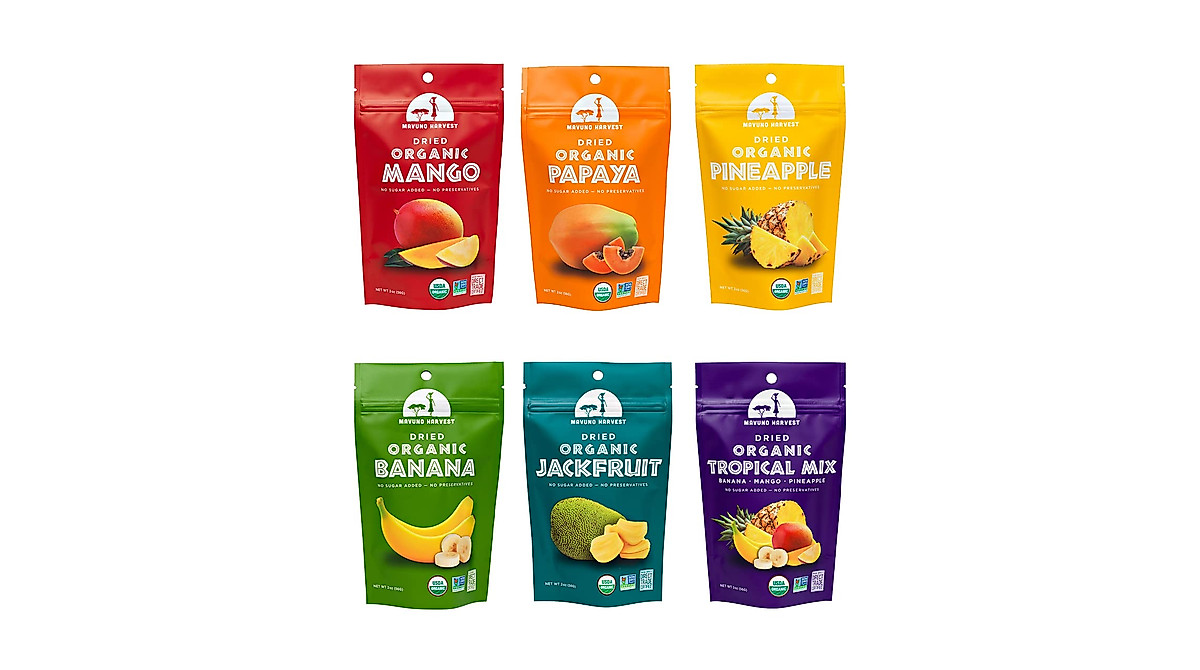 Mavuno Harvest Organic Dried Fruit Variety Pack | Healthy Tropical Snacks