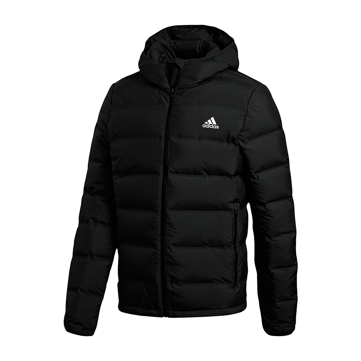 adidas mens Helionic Hooded Down Jacket Black X-Large