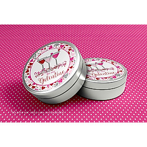 Gal Pal Girlfriend Galentine Valentine Party Favor Sticker Labels for Women, 40 2" Party Circle Stickers by AmandaCreation, Great for Classroom Valentines, Envelope Seals, Gifts & Treats