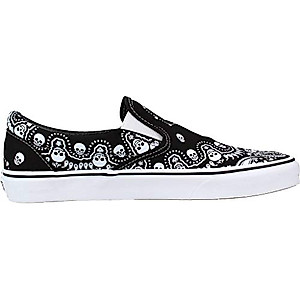 Vans Classic Slip-On™ (Bandana) Classic Black/White Men's 10.5, Women's 12 Medium