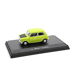 Motor city classics 1:43 Mini Cooper Green: Black Bonnet - Optimum Diecast