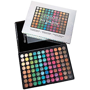ForPro Professional Collection Bebeautiful Professional Makeup Eyeshadow with Applicators, 88-Color Palette, Warm