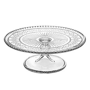 Godinger Cake Stand, Footed Cake Plate Server - Claro Collection
