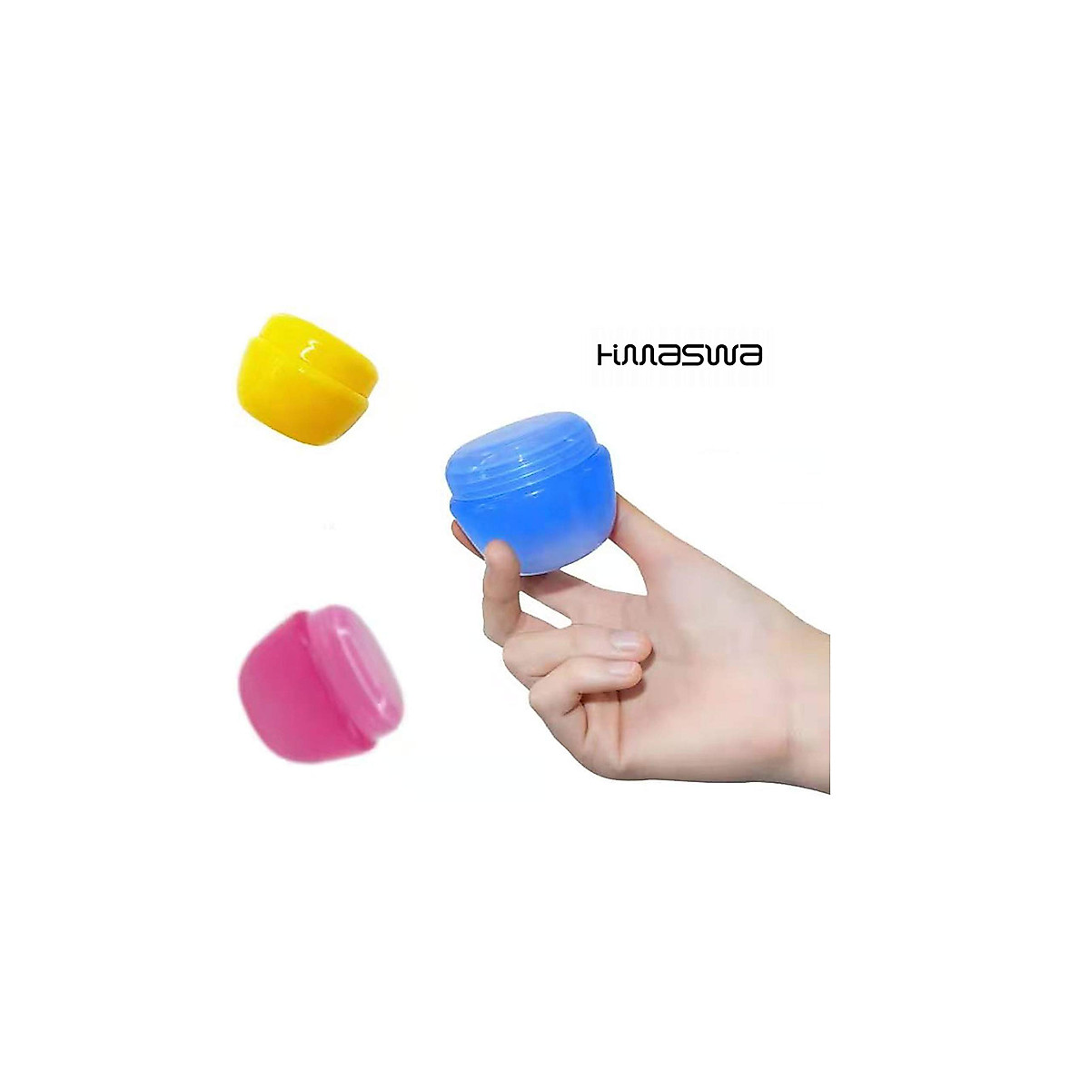 HINNASWA Travel Containers For Toiletry, Lotion Travel Accessories Bottles for Cosmetic, Makeup, Body & Hand Cream, Toiletries