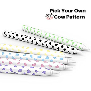 NIUTRENDZ Cow Print Case for Apple Pencil 2nd Generation Case Cover Silicone Protective Sleeve Skin Accessories with 10pcs Apple Pencil Tips Cover (Pink)