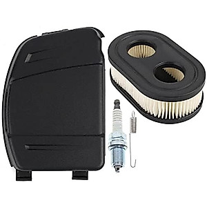 Aocctez 594106 Air Filter and 595658 Filter Cover replaces For Briggs & Stratton 595661 798452 595658 093J02 09P700 103M02 104M02 104M05 For briggs & stratton air filter and filter cover