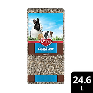 Kaytee Clean & Cozy Natural Paper Bedding, Made for Small Animals, 24.6 Liters