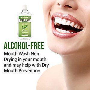 XyloBurst Fresh Breath Oral Rinse Mouth Wash with Natural Xylitol - Alcohol-Free, Fluoride Free, SLS Free Cool Mint (3 Pack 16 Ounce)