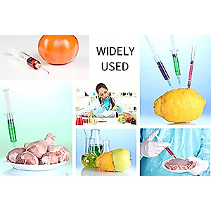 10 Pack 10ml/cc Plastic Luer Lock Syringe Large Syringes without Needle, Individually Wrapped, Tip Cap, for Scientific Labs, Measuring Liquid, Dispensing, Oil or Glue Applicator (10ML, LUER LOCK TIP)