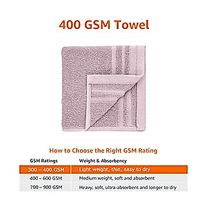 Amazon Basics Cosmetic Friendly Washcloths - 12-Pack, Lavender Bloom