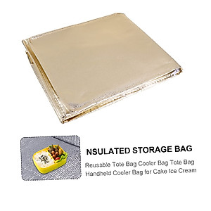 TIDTALEO 1Pc insulated portable Insulation bags Cake Cooler Bag ice bag grocery tote bag zip tote bag non-woven fabric lamination cake printable