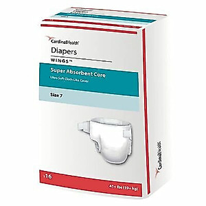 Covidien Baby Diaper Curity Tab Closure Size 7 Disposable (#80068A, Sold by Case of 128)