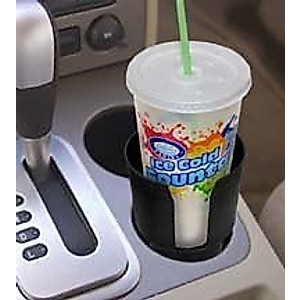 Gadjit CUP KEEPER Cup Holder Adapter (2 Pk) expands car cup holders that are 2.5”-3” wide to hold beverages that are 3.25" wide like 18, 20, 21, 24 oz Hydro Flasks, 12,18,20,30 oz Yeti Tumbler, 20, 24oz Naglene Bottles, Other Coffee & Travel Mugs with BOT