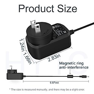 F1TP 21W Power Cord Replacment for Amazon Alexa Echo 1st 2nd Generation, Echo Show 1st Gen, Echo Plus 1st Gen, Echo Look, Echo Link, Fire TV 2nd Gen, 6.6ft Replacement Cord 15V Power Adapter
