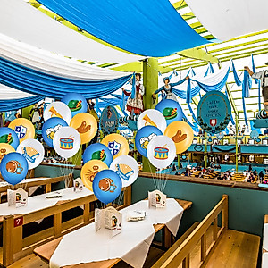 45 Pcs Oktoberfest Balloons Oktoberfest Party Decoration Oktoberfest Latex Balloons Beer Festival Balloons Pretzel Balloon Photo Props Latex Balloon for Oktoberfest Decor Bavarian Theme Party Supplies