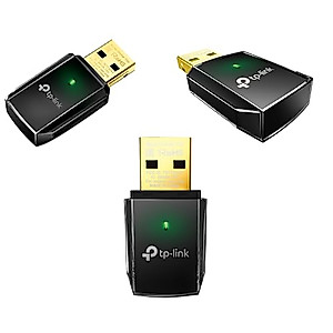 TP-Link Archer T2U 11AC USB WiFi Adapter - Dual Band 2.4G/5G AC600 Wireless Network Card, WiFi Dongle, Mini size, Supports Windows (XP/7/8/8.1/10), Mac OS (10.7~10.14)