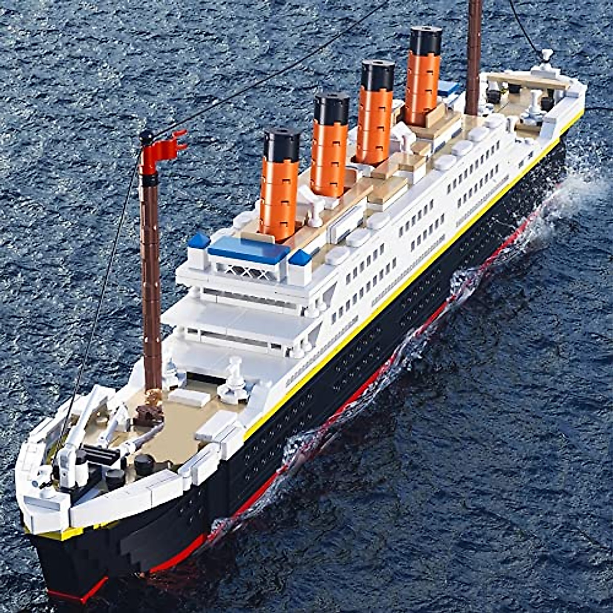 BIDIUTOY Titanic Model Building Blocks Set, Ideal Collection Decoration Educational Toys Architecture Model Ship Building Kit, Gift for Adults& Kids (1288pcs)