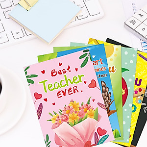 Fancy Land Teacher Thank You Card Appreciation Cards for Preschool Kindergarten Graduation 12Pcs