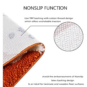 Estmy Cute Ghost Small Area Rugs Non Slip Washable Cute Halloween Fall 2x3 Throw Rugs for Bedroom Kitchen Entryway Indoor, Spooky Funny Shaggy Microfiber Spirit Autumn Halloween Bathroom Rugs