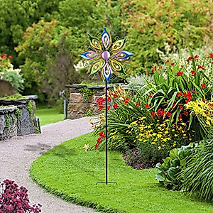 Wind Spinners Outdoor Metal Windmills 12 Inch Wind Sculptures for Yard and Patio Lawn Decor