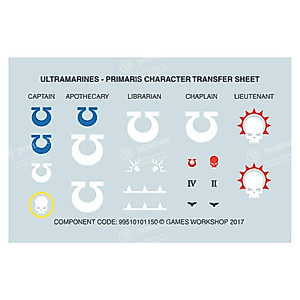 Games Workshop 99120101180" Space Marines Primaris Chaplain Plastic Kit