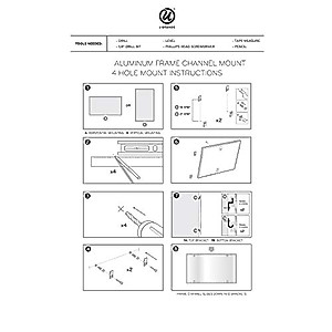 U Brands Magnetic Dry Erase Board, 35"x23", Silver Aluminum Frame