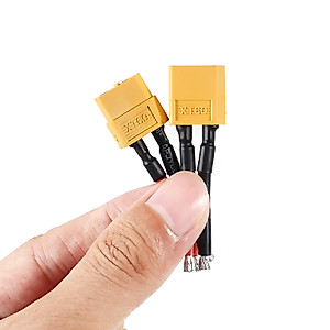 JUZITAO 10 Pairs XT60 Plug Connector Female and Male with 14AWG Silicon Wire for RC Lipo Battery Cable Drone Car Boat