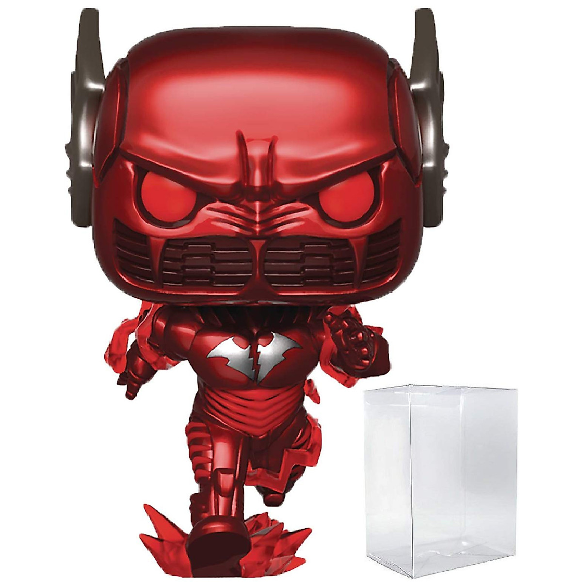 POP DC Heroes: Dark Nights Metal - Batman Red Death (PX Previews Exclusive) Funko Vinyl Figure (Bundled with Compatible Box Protector Case) Multicolor 3.75 inches