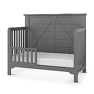 Forever Eclectic Woodland 4-in-1 Convertible Baby Crib, Brushed Pebble